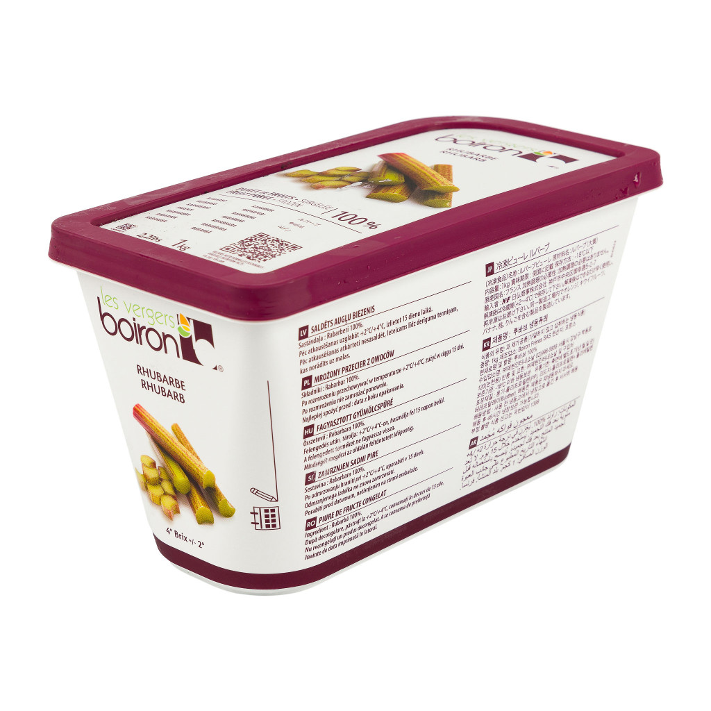 Puree Rhubarb 100% 1kg - Eustralis Food